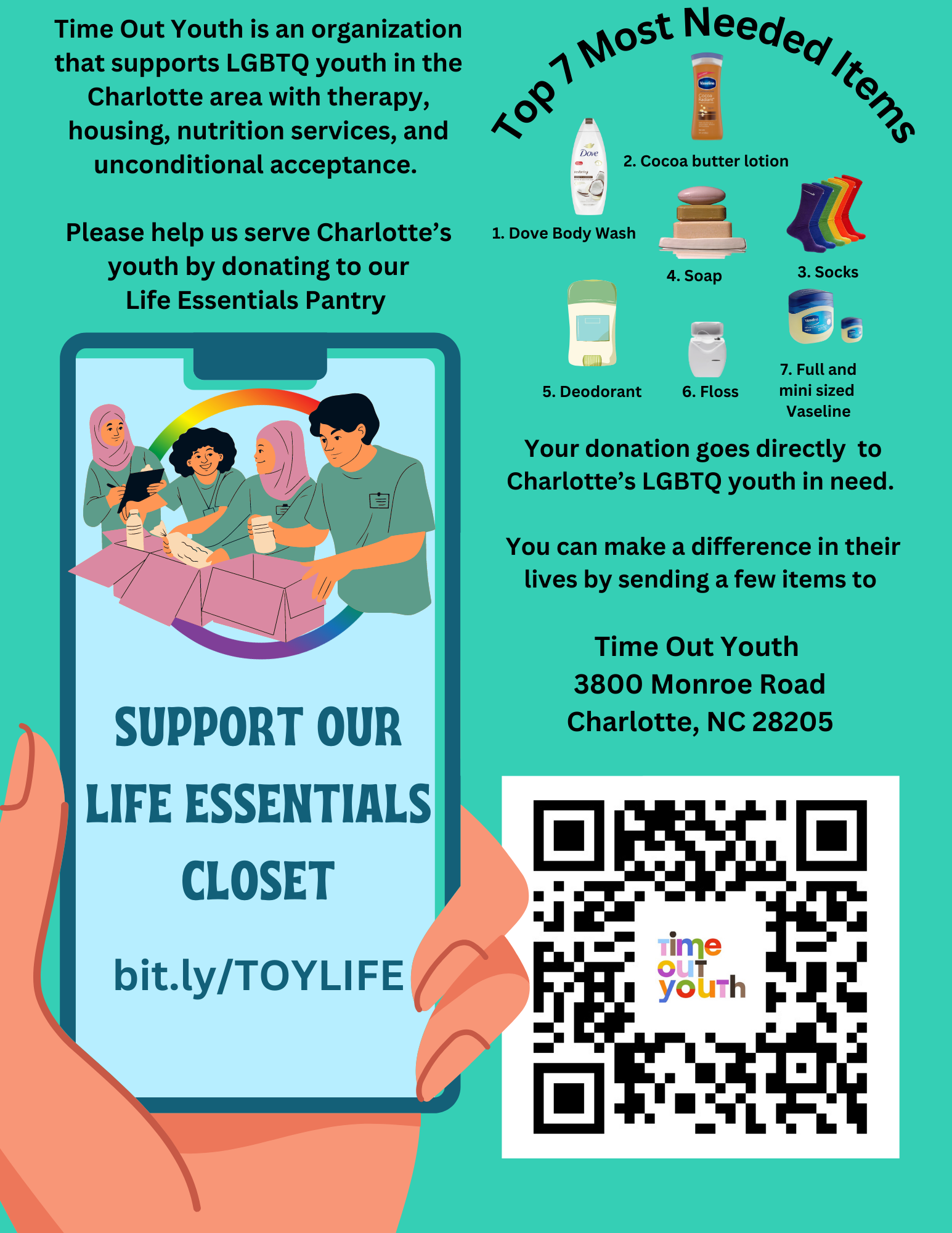 Housing Wish Lists - Time Out Youth